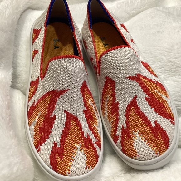 Rothy's | Shoes | Rothys Youth White Flame Textile The Kids Sneaker ...